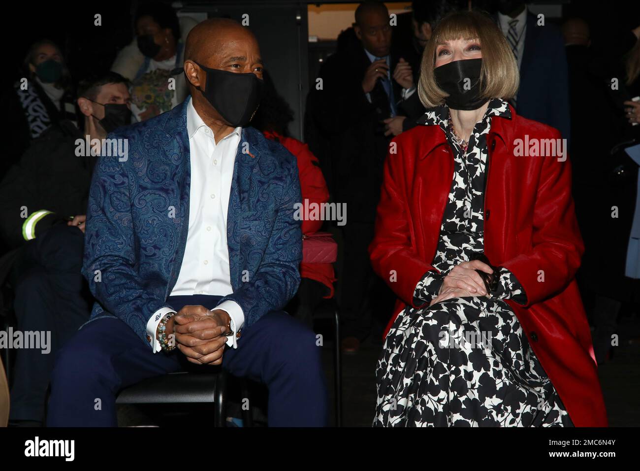 New York City Mayor Eric Adams, left, and Editor-in-Chief of Vogue Anna ...