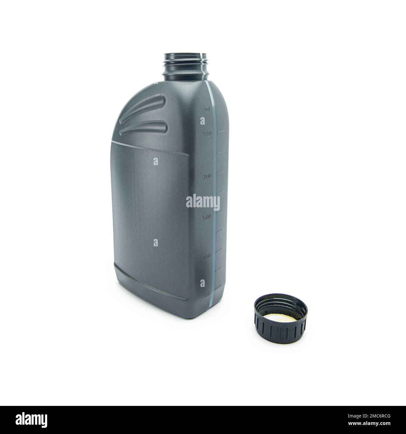 Open oil canister on white background Stock Photo - Alamy