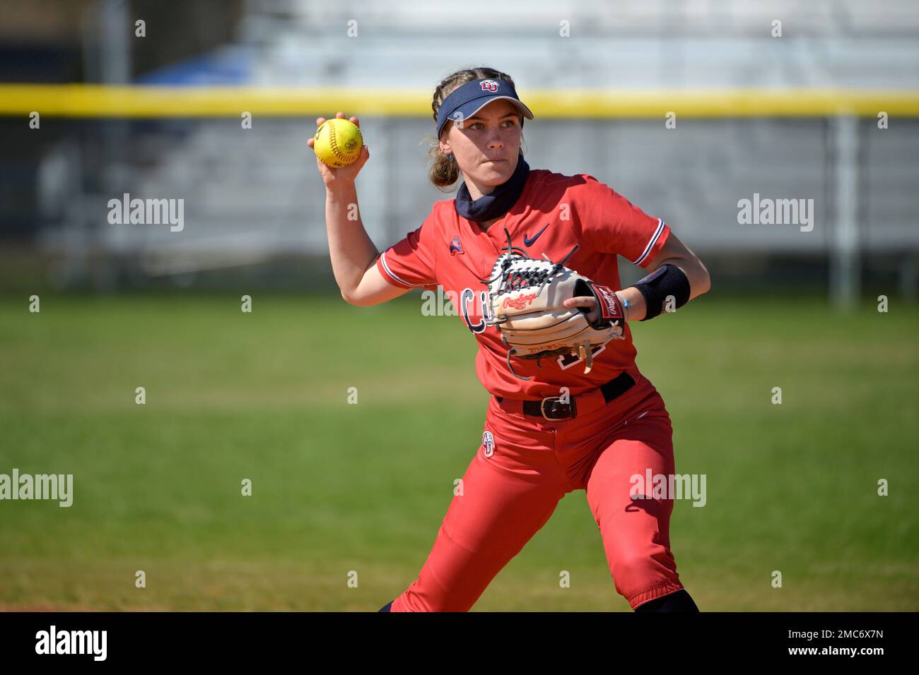 Liberty infielder Devyn Howard (11) during an NCAA softball game ...