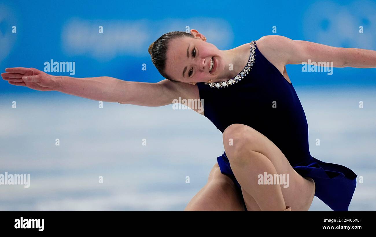 Mariah Bell, of the United States, competes in the women's short ...