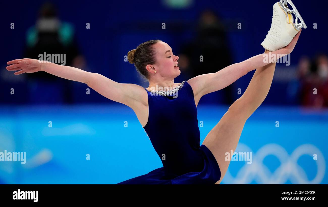 Mariah Bell, of the United States, competes in the women's short ...