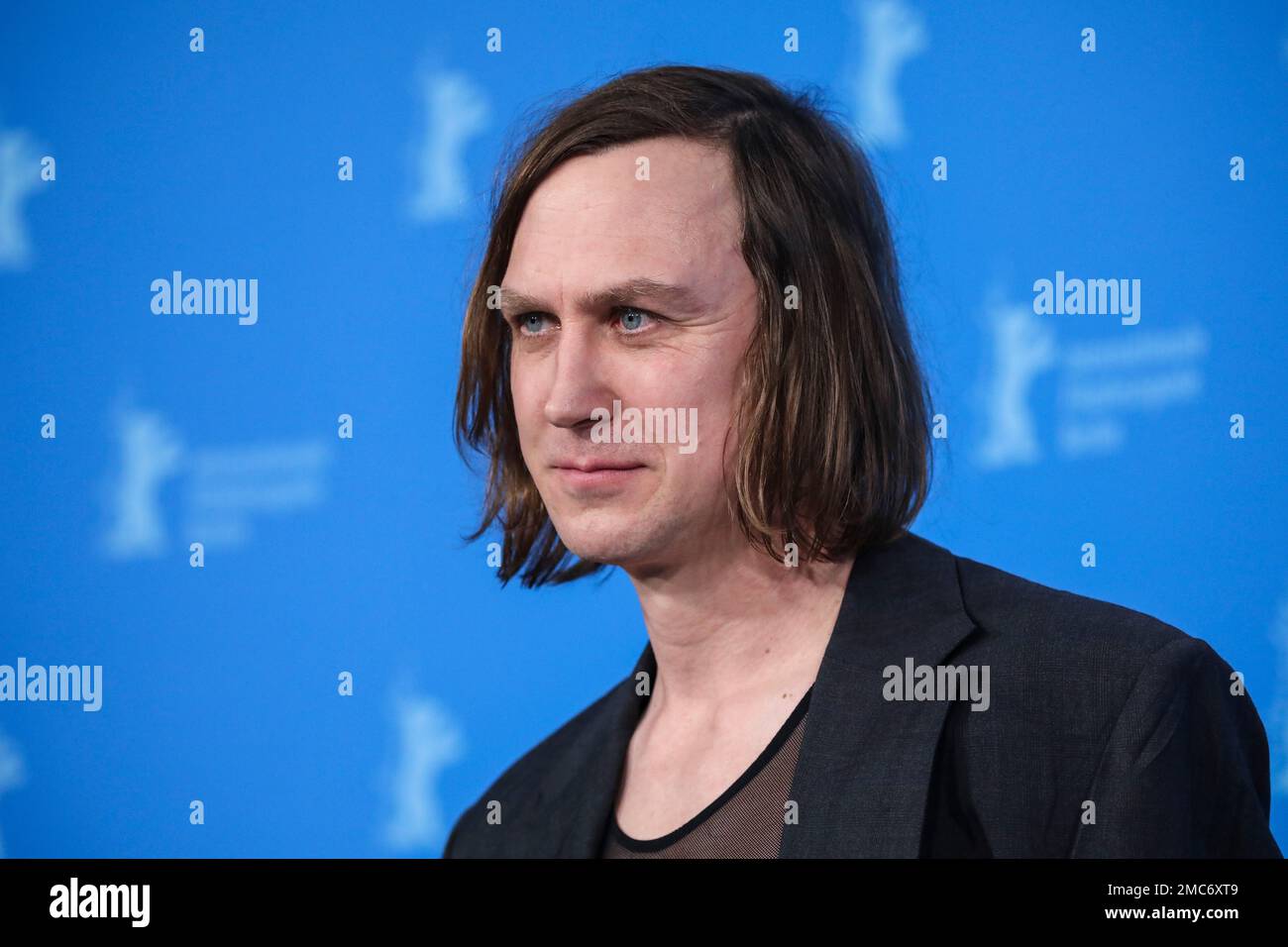 Lars Eidinger poses for photographers at the photo call for the film ...
