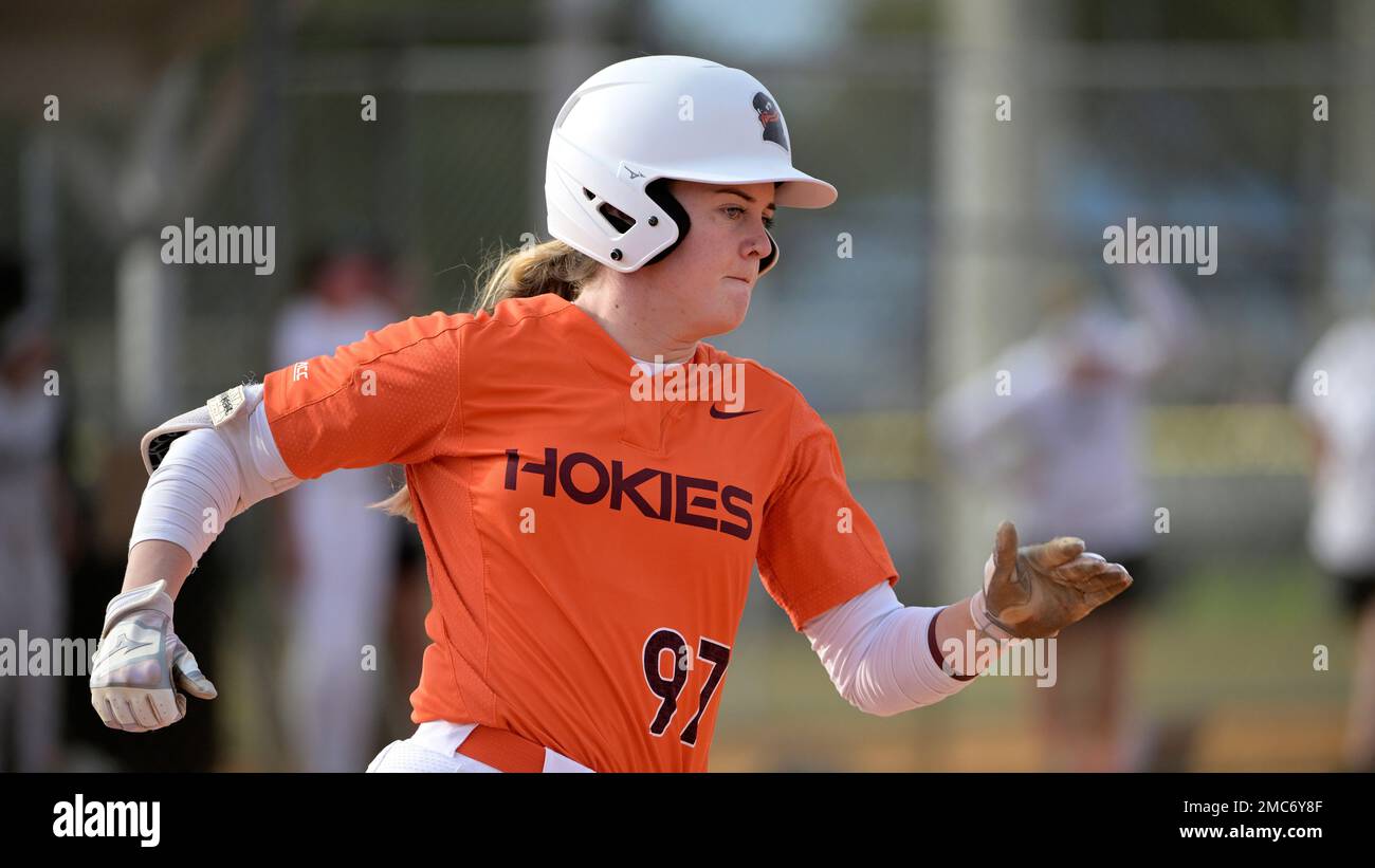Virginia Tech's Cameron Fagan (97) during an NCAA softball game against ...