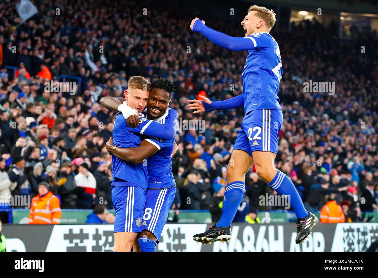 King Power Stadium, Leicester, UK. 21st Jan, 2023. Premier League ...