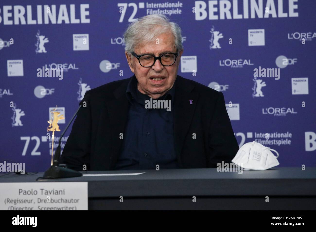 Paolo Taviani at the press conference for the film 'Leonora Addio ...