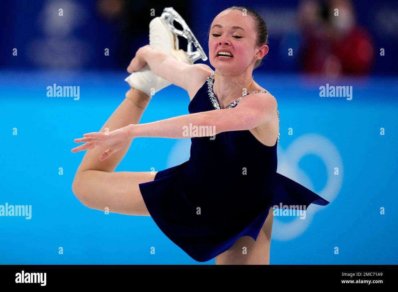 Mariah Bell, of the United States, competes in the women's short ...