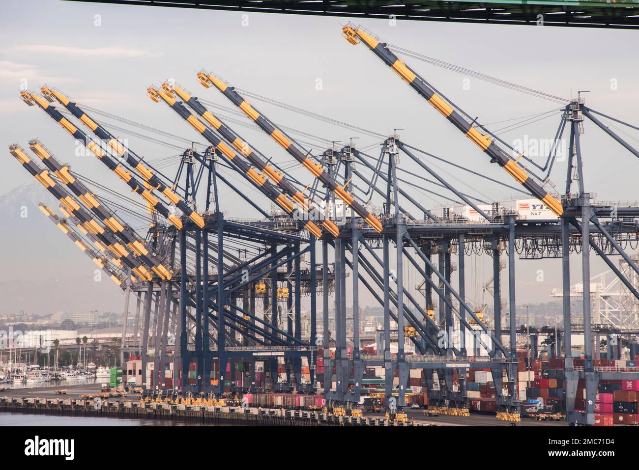The busiest container port in North America, the Port of Los Angeles ...