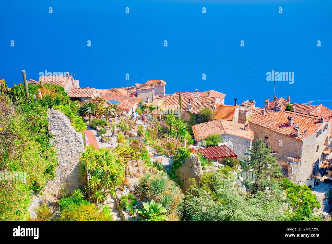 Famous Village Eze in french riviera, France Stock Photo - Alamy