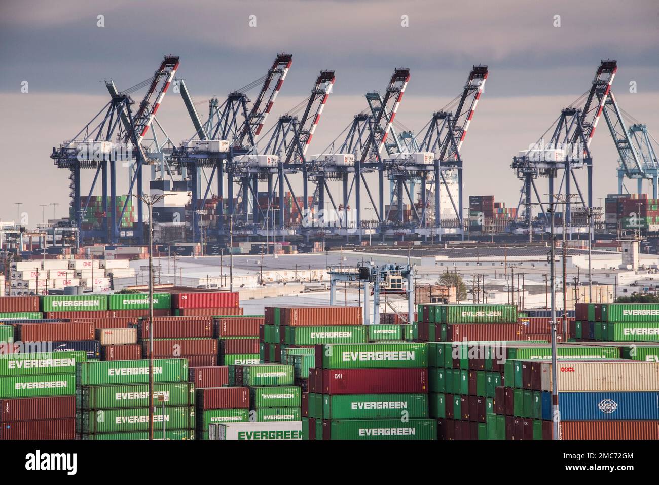The busiest container port in North America, the Port of Los Angeles ...