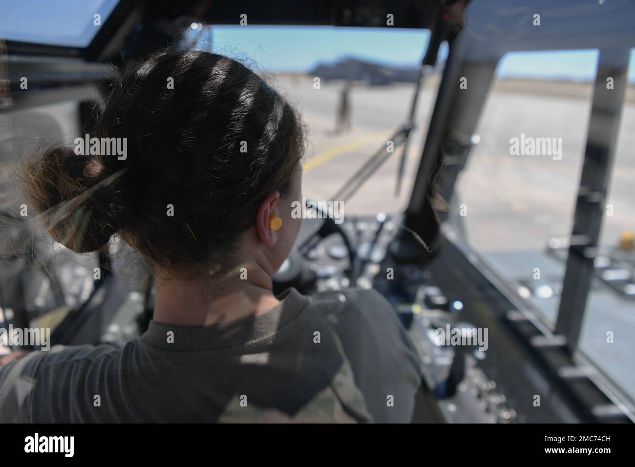 U.S. Air Force Senior Airman Michelle Brewer, an Air Transportation ...