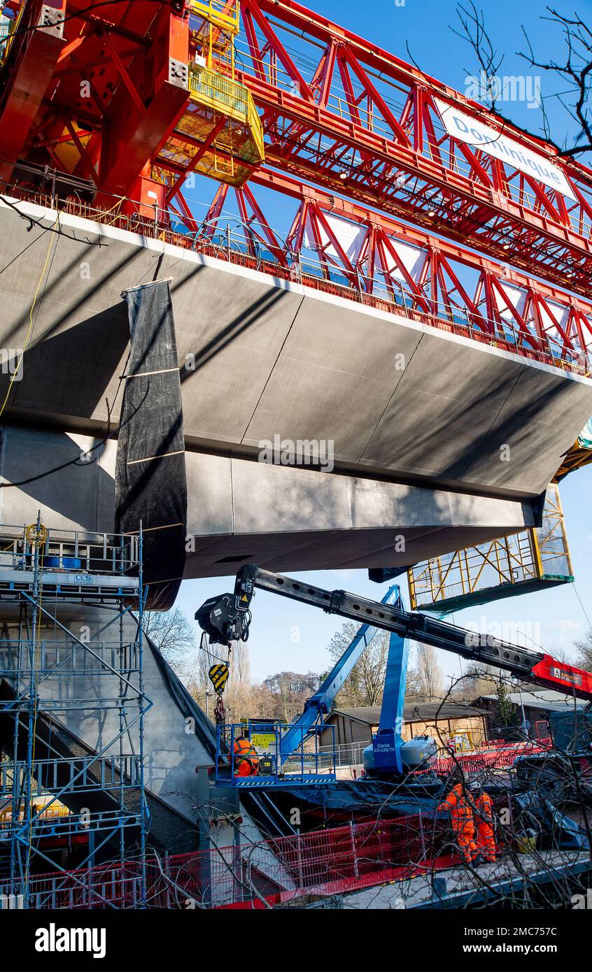 Denham, UK. 21st January, 2023. The HS2 High Speed Rail 2 Colne Valley ...