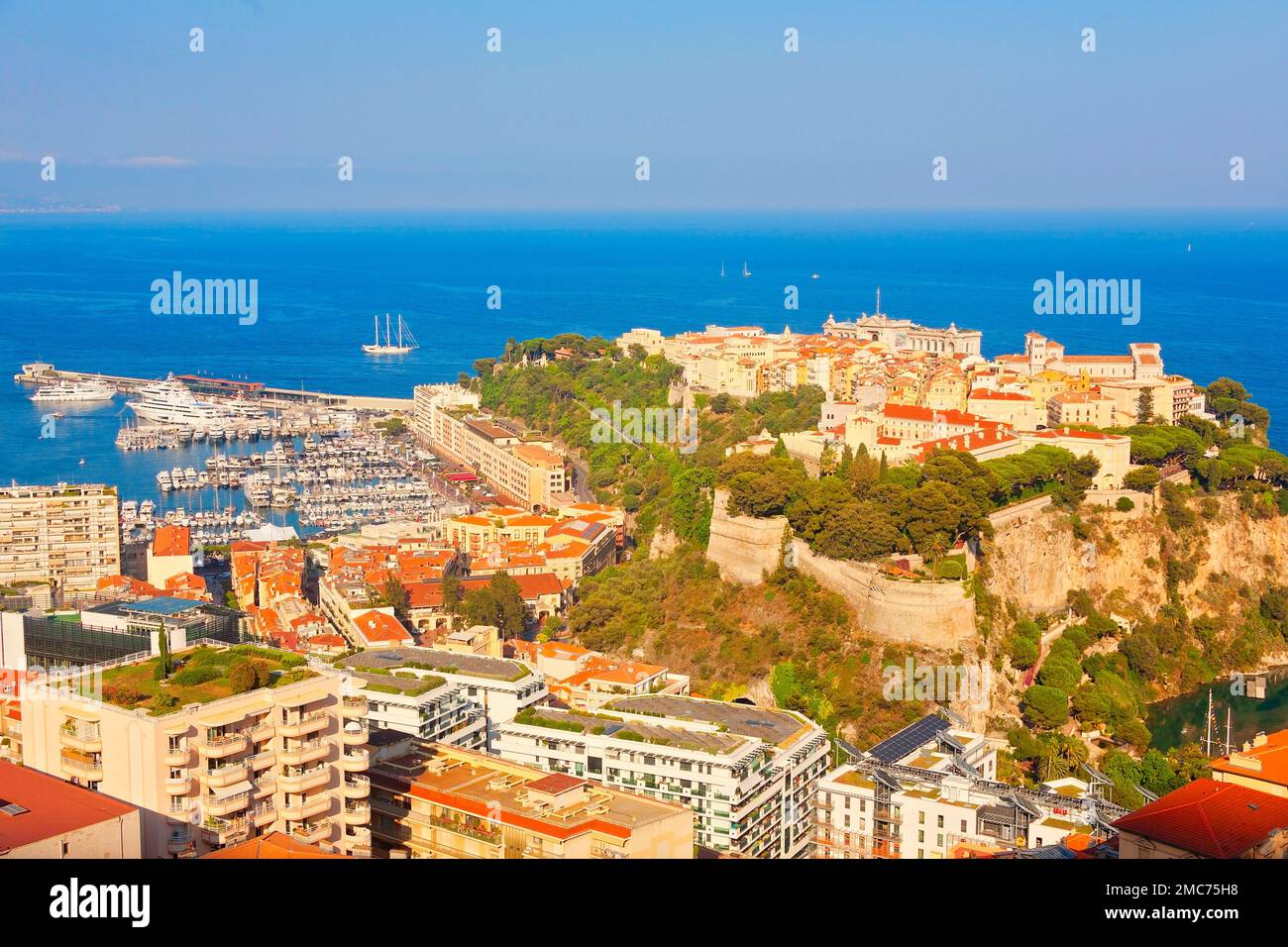 Panoramic view of Monte-Carlo, Monaco Stock Photo - Alamy