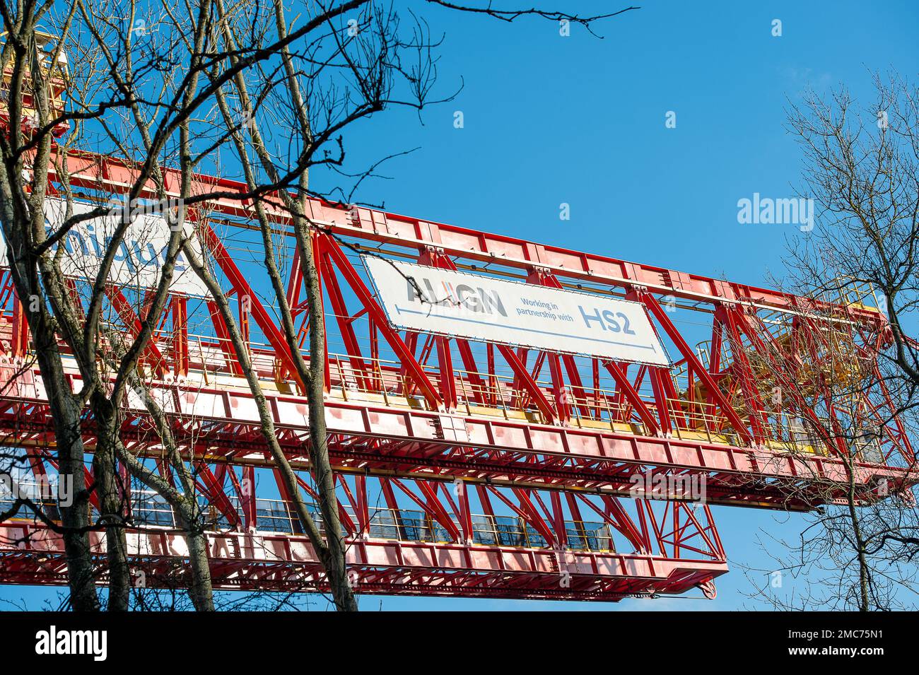Denham, UK. 21st January, 2023. The HS2 High Speed Rail 2 Colne Valley ...
