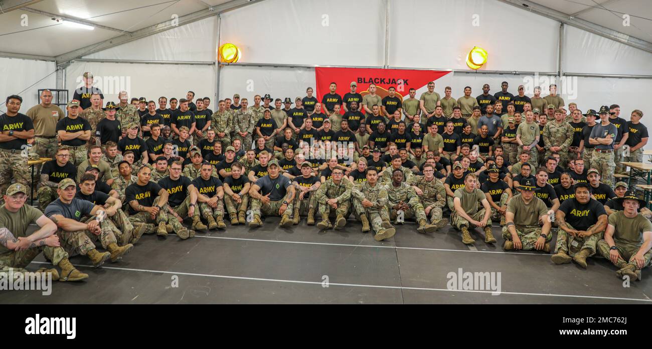 U.S. Army senior spur holders of 4th Squadron, 10th Cavalry Regiment ...