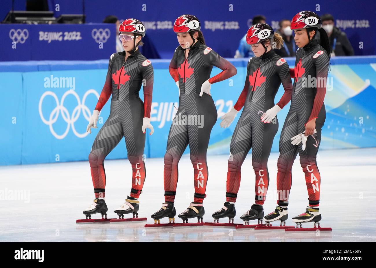 Canada's Florence Brunelle, Courtney Sarault, Kim Boutin and Alyson ...