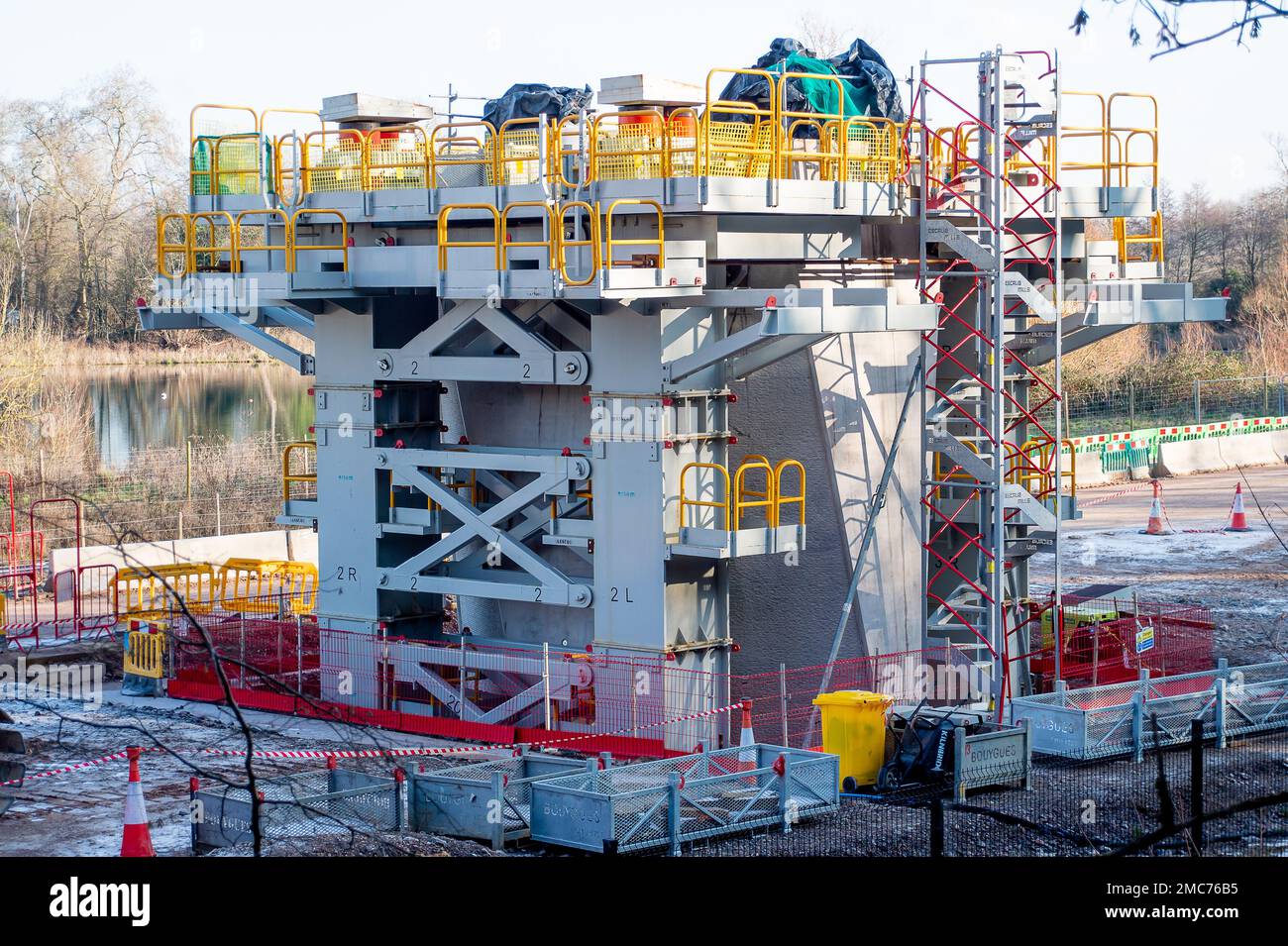 Denham, UK. 21st January, 2023. The HS2 High Speed Rail 2 Colne Valley ...