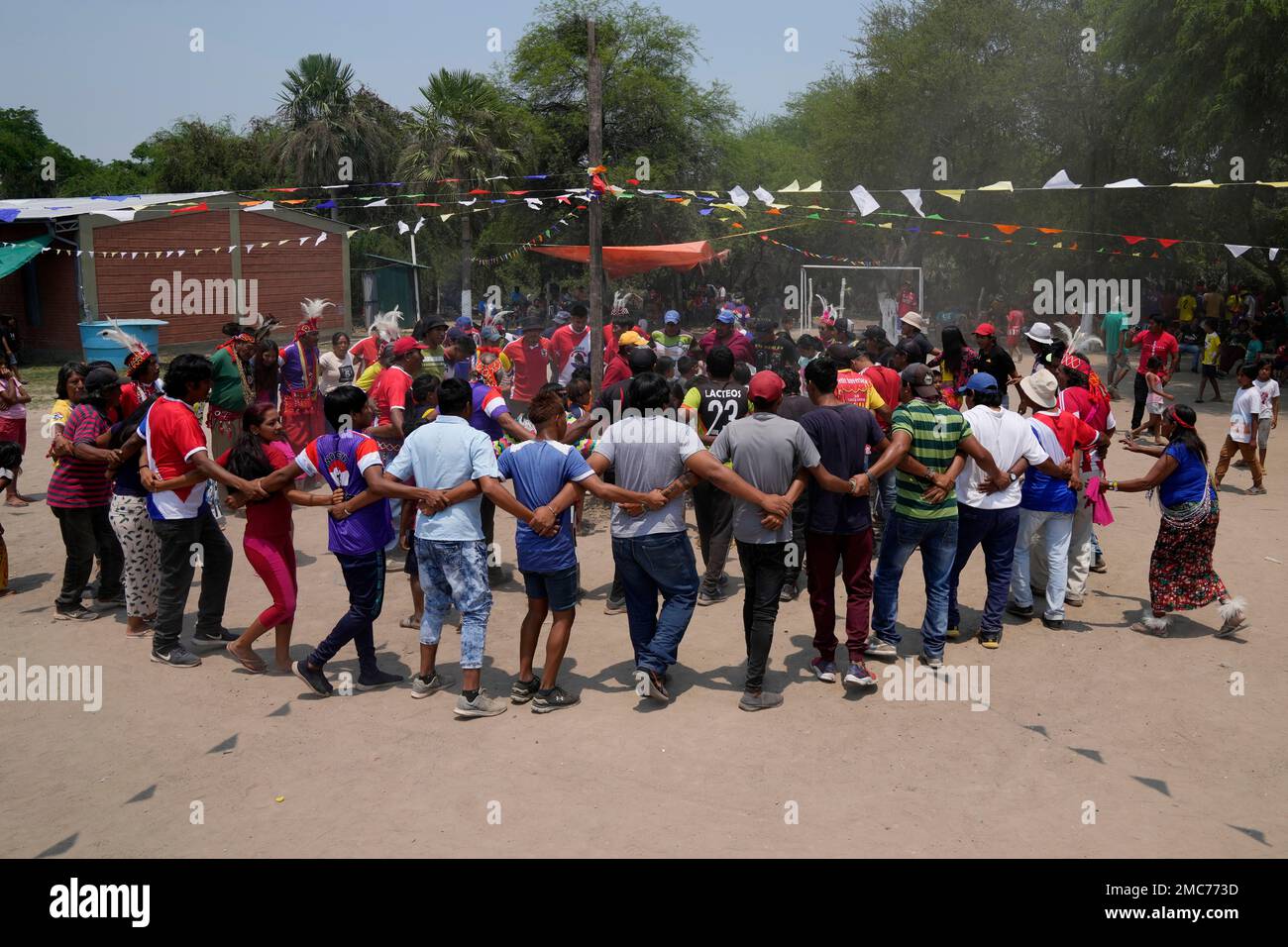 Maka Indigenous people dance during the annual celebration to mark the ...