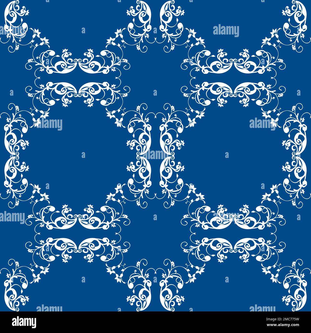 Seamless pattern in trendy blue color. Classic Blue Color of the Year ...