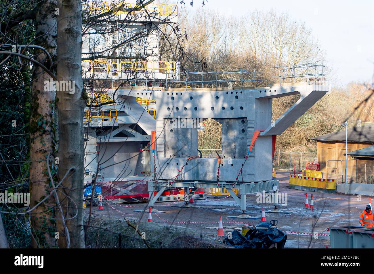 Denham, UK. 21st January, 2023. The HS2 High Speed Rail 2 Colne Valley ...