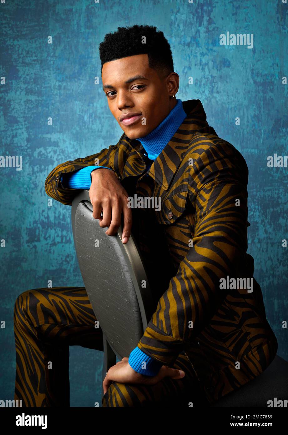 Jabari Banks poses for a portrait to promote the television series "Bel ...