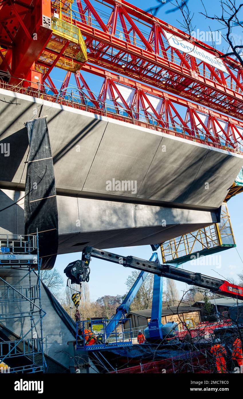 Denham, UK. 21st January, 2023. The HS2 High Speed Rail 2 Colne Valley ...