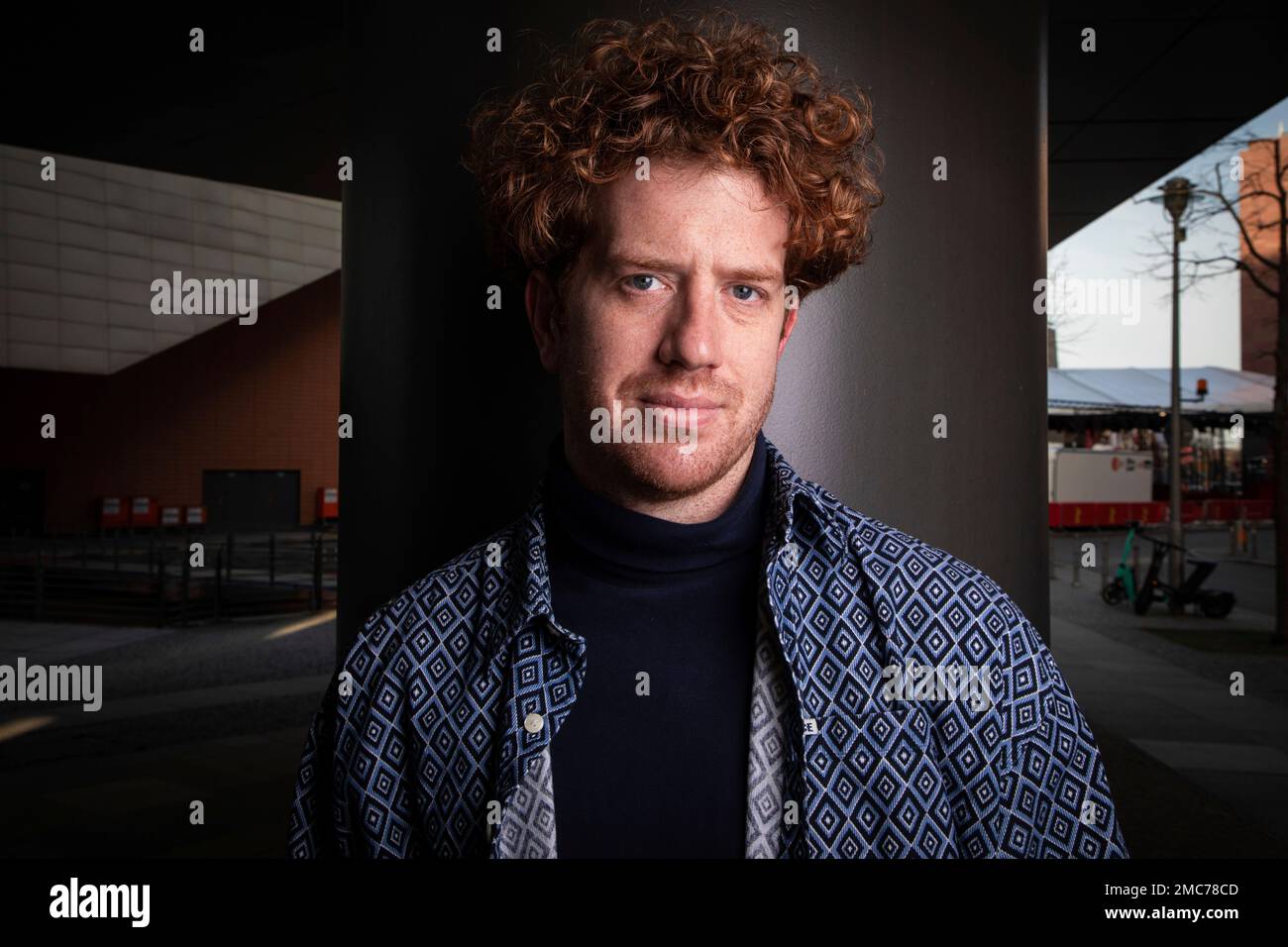 Scott Lazer poses for portrait photographs for the film 'West By God ...