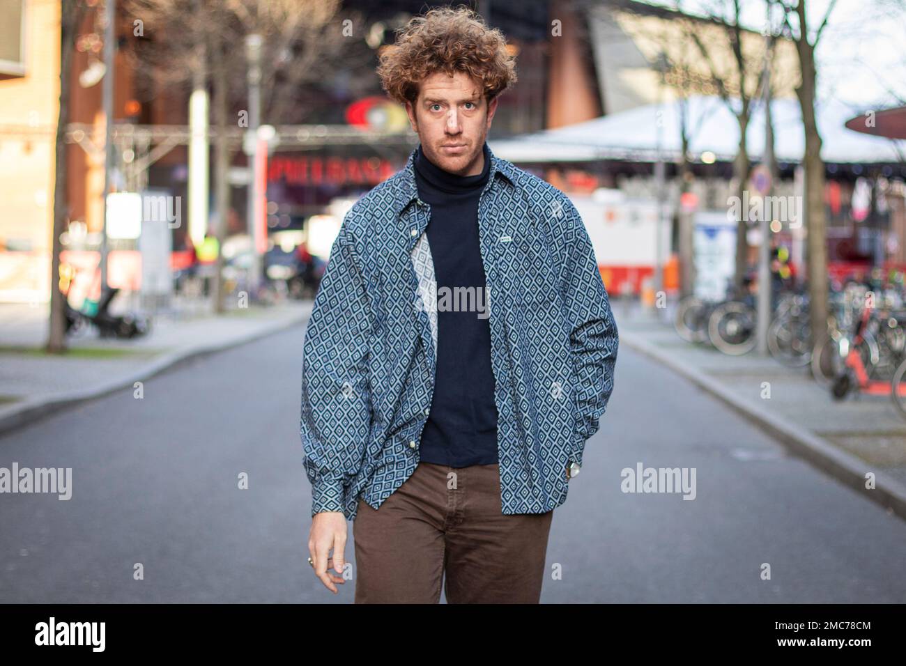 Scott Lazer poses for portrait photographs for the film 'West By God ...