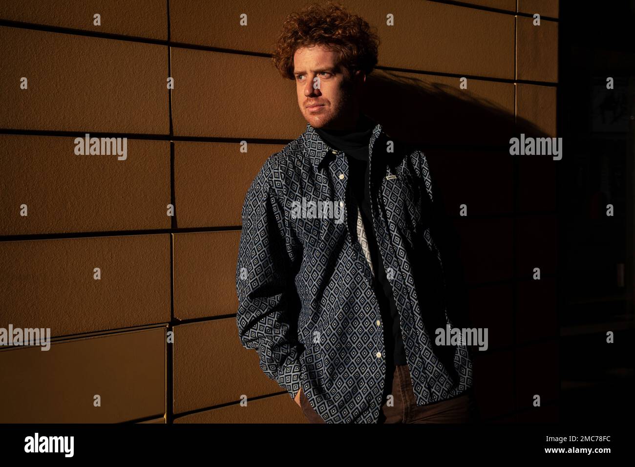 Scott Lazer poses for portrait photographs for the film 'West By God ...