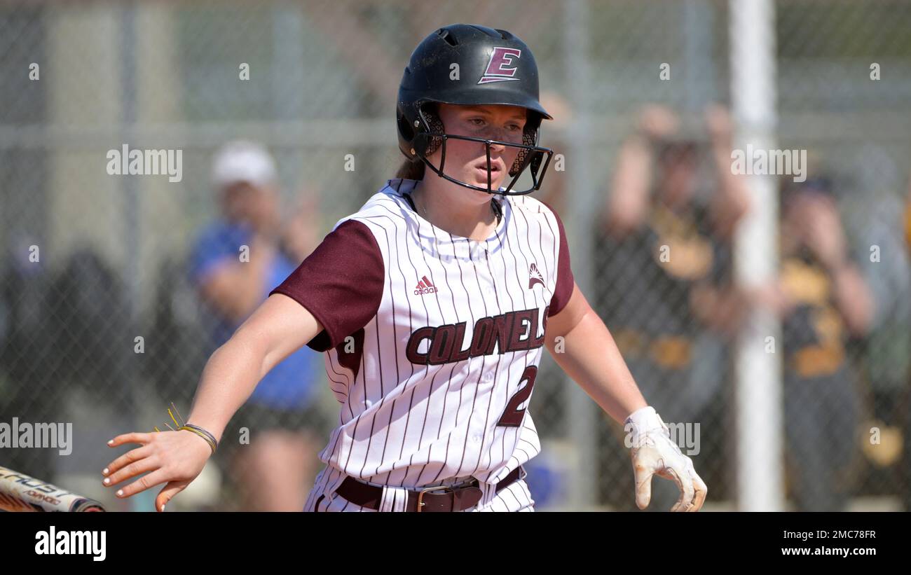 Eastern Kentucky's Maggie Pertee (22) during an NCAA softball game ...