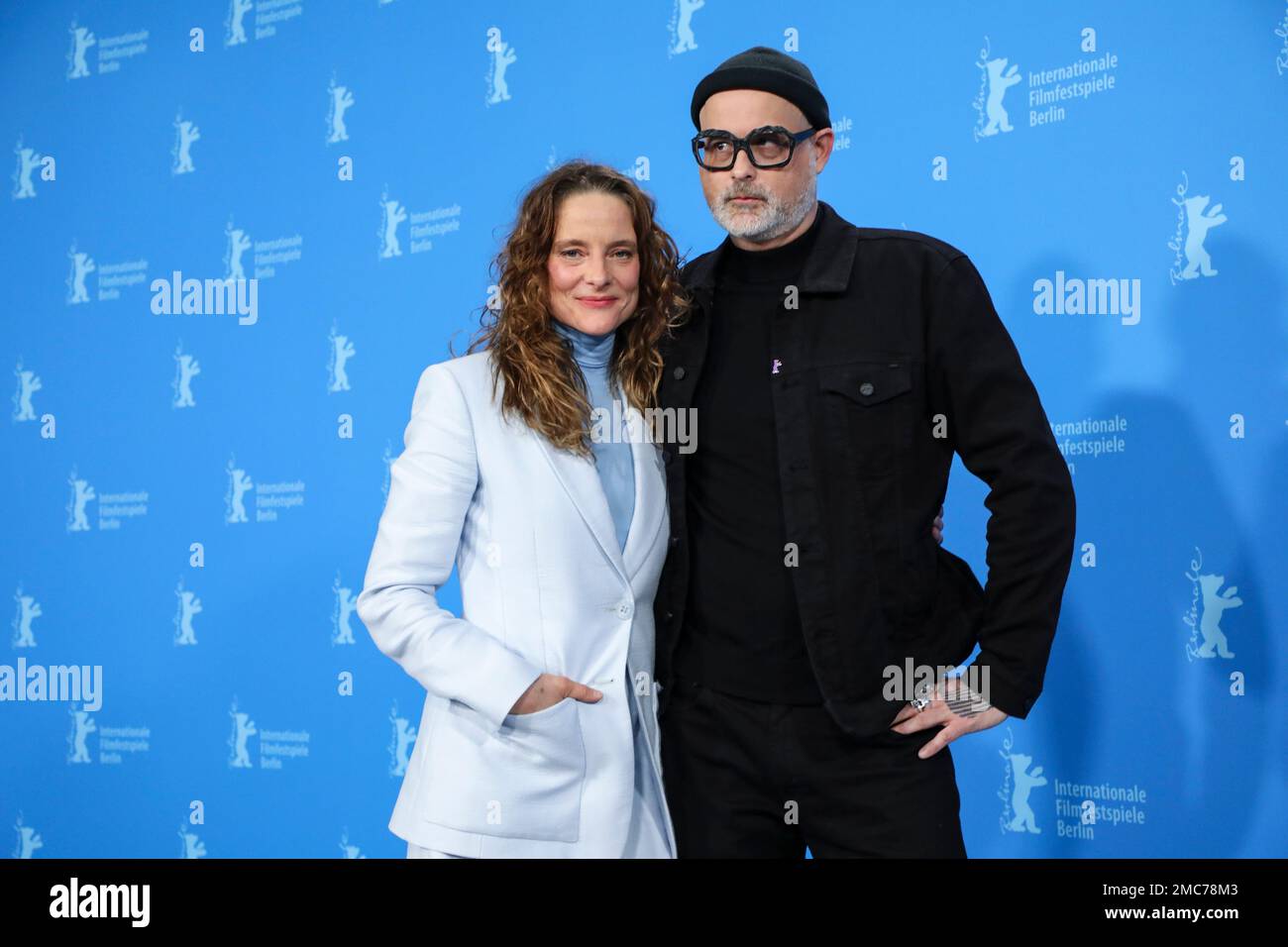 Anne Ratte Polle, left, and Denis Cote pose for photographers at the ...