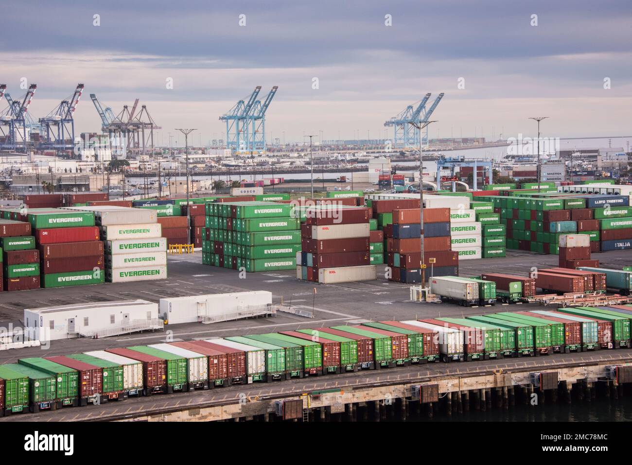 The busiest container port in North America, the Port of Los Angeles ...