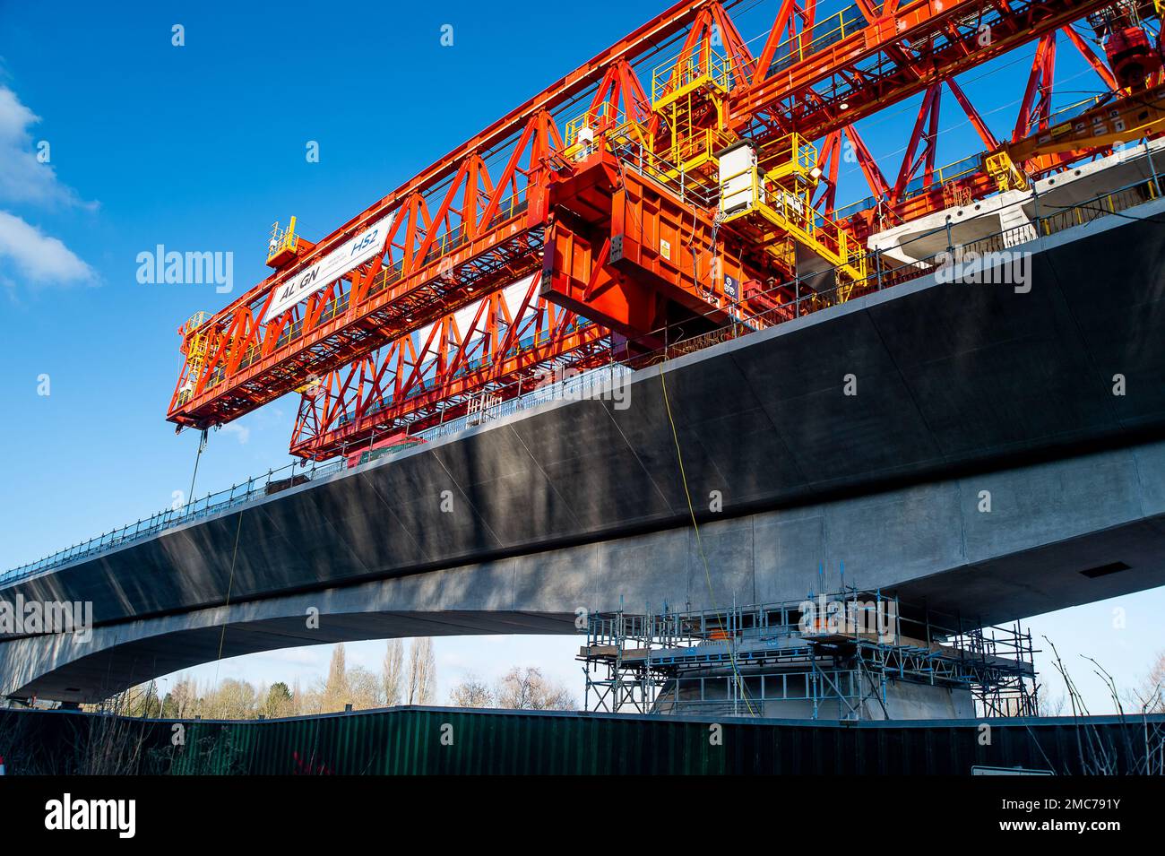 Denham, UK. 21st January, 2023. The HS2 High Speed Rail 2 Colne Valley ...