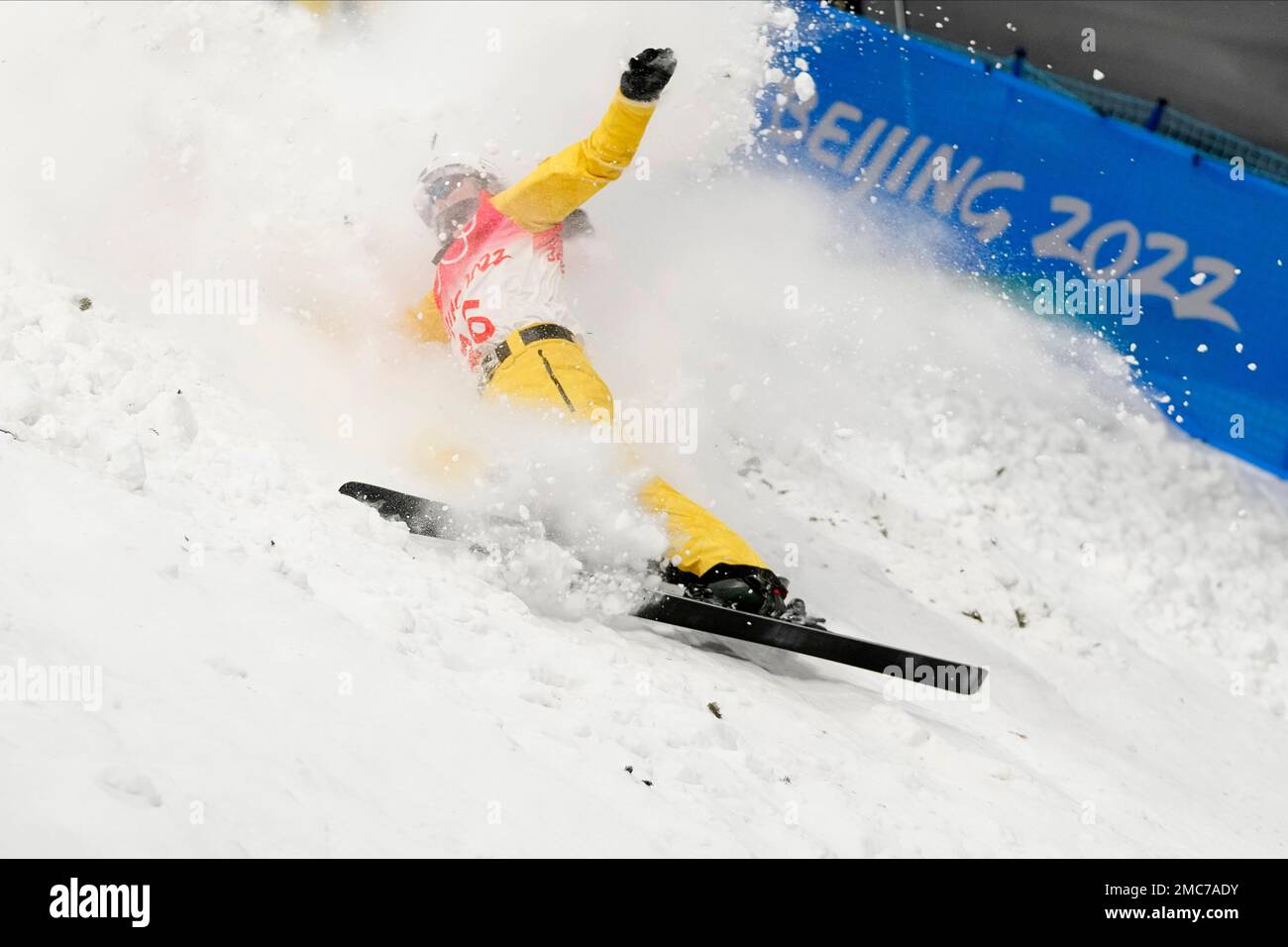 Kazakhstan's Akmarzhan Kalmurzayeva competes during the women's aerials ...