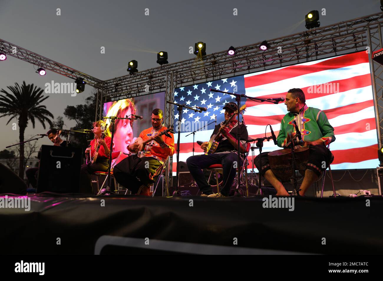 Tifawt, a Moroccan band whose name means “light” in Tamazight, performs ...