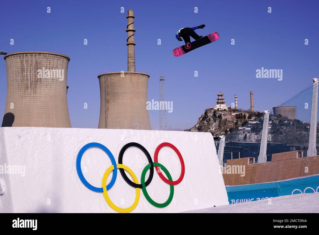 Klaudia Medlova of Slovakia competes during the women's snowboard big ...