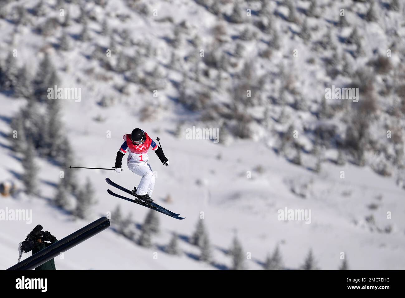 France's Tess Ledeux competes during the women's slopestyle ...