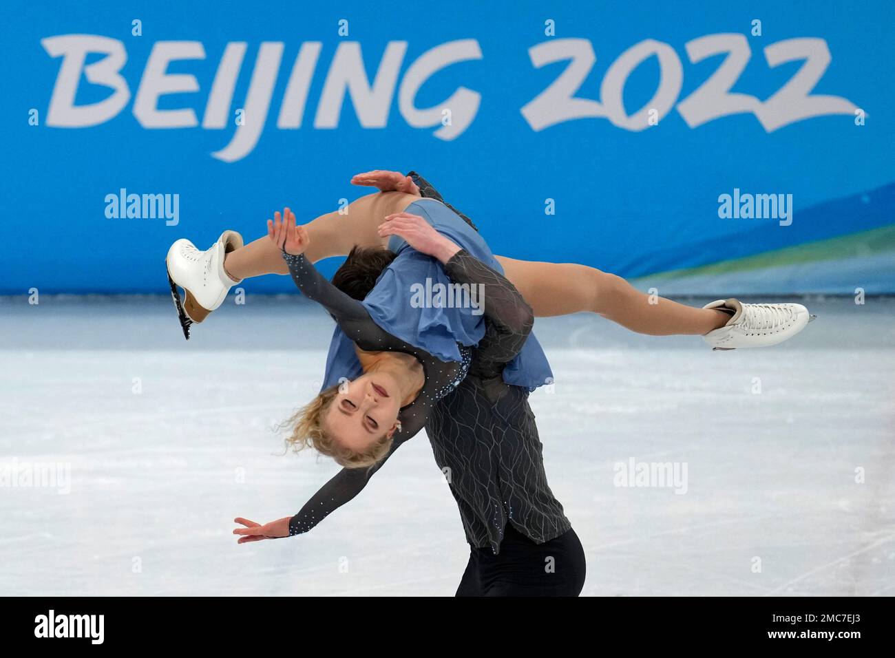 Juulia Turkkila and Matthias Versluis, of Finland, perform their ...
