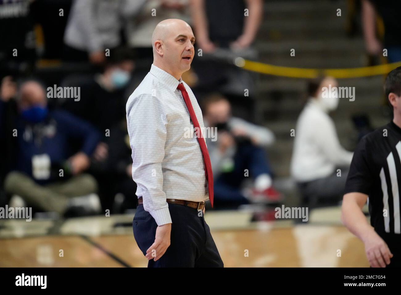 Utah head coach Craig Smith in the first half of an NCAA college ...