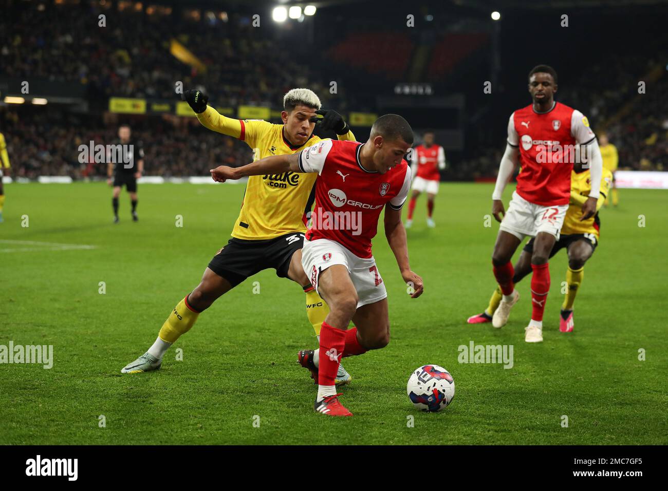 21st January 2023: Vicarage Road, Watford, Hertfordshire, England; EFL ...