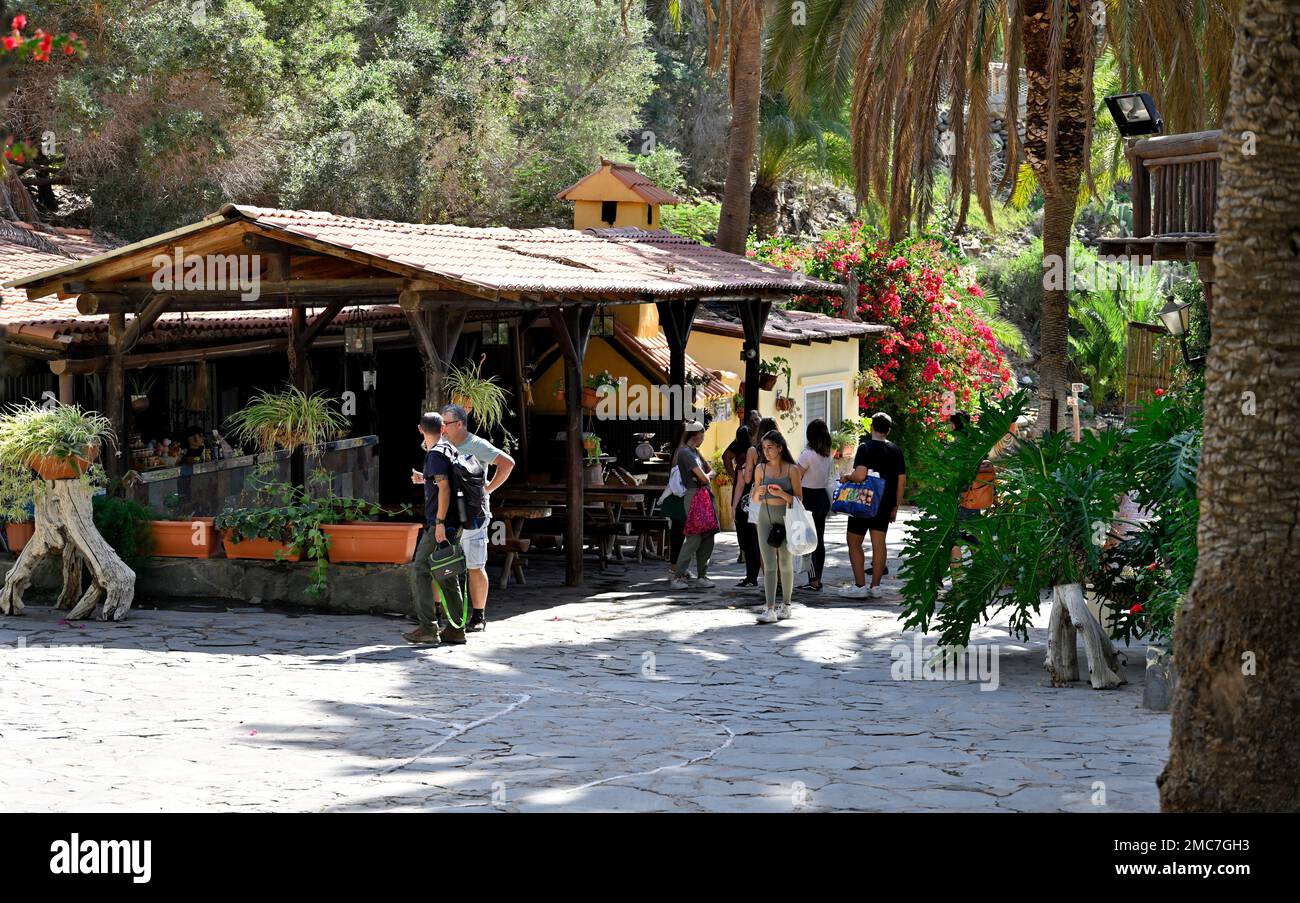 Refreshments area for tourists inside Camel Safari Park “La Baranda ...
