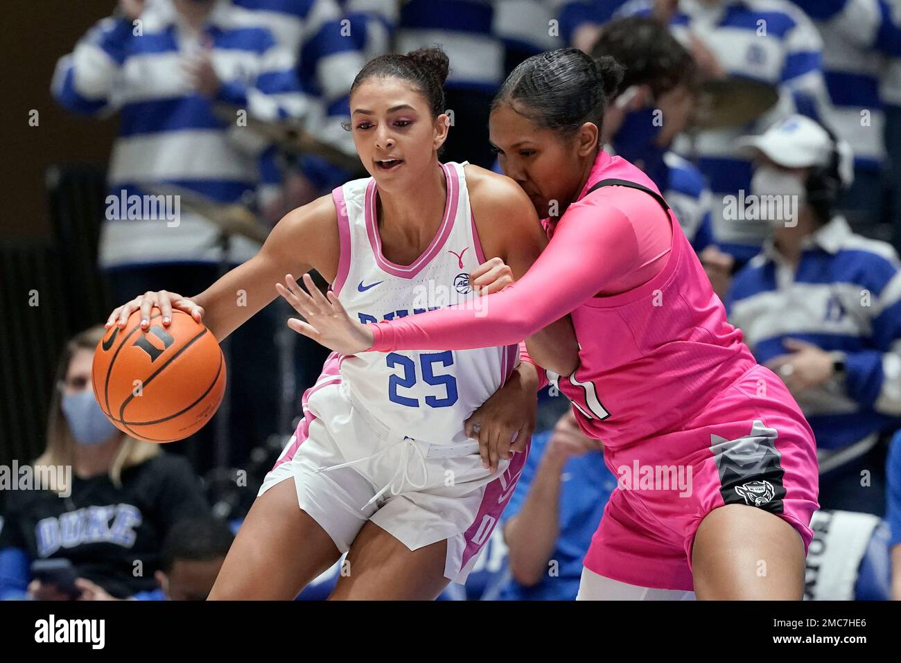 Duke forward Jade Williams (25) dribbles while North Carolina State ...