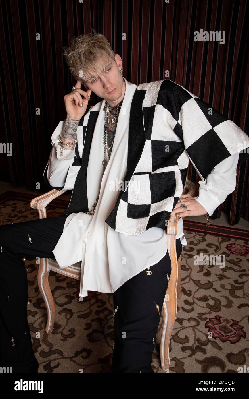 Colson Baker, also known as Machine Gun Kelly, poses for portrait ...