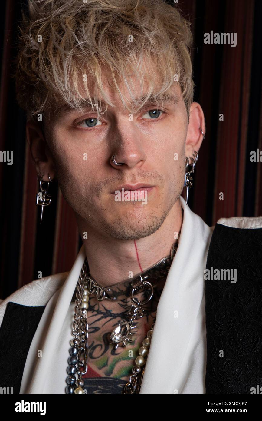 Colson Baker, also known as Machine Gun Kelly, poses for portrait ...