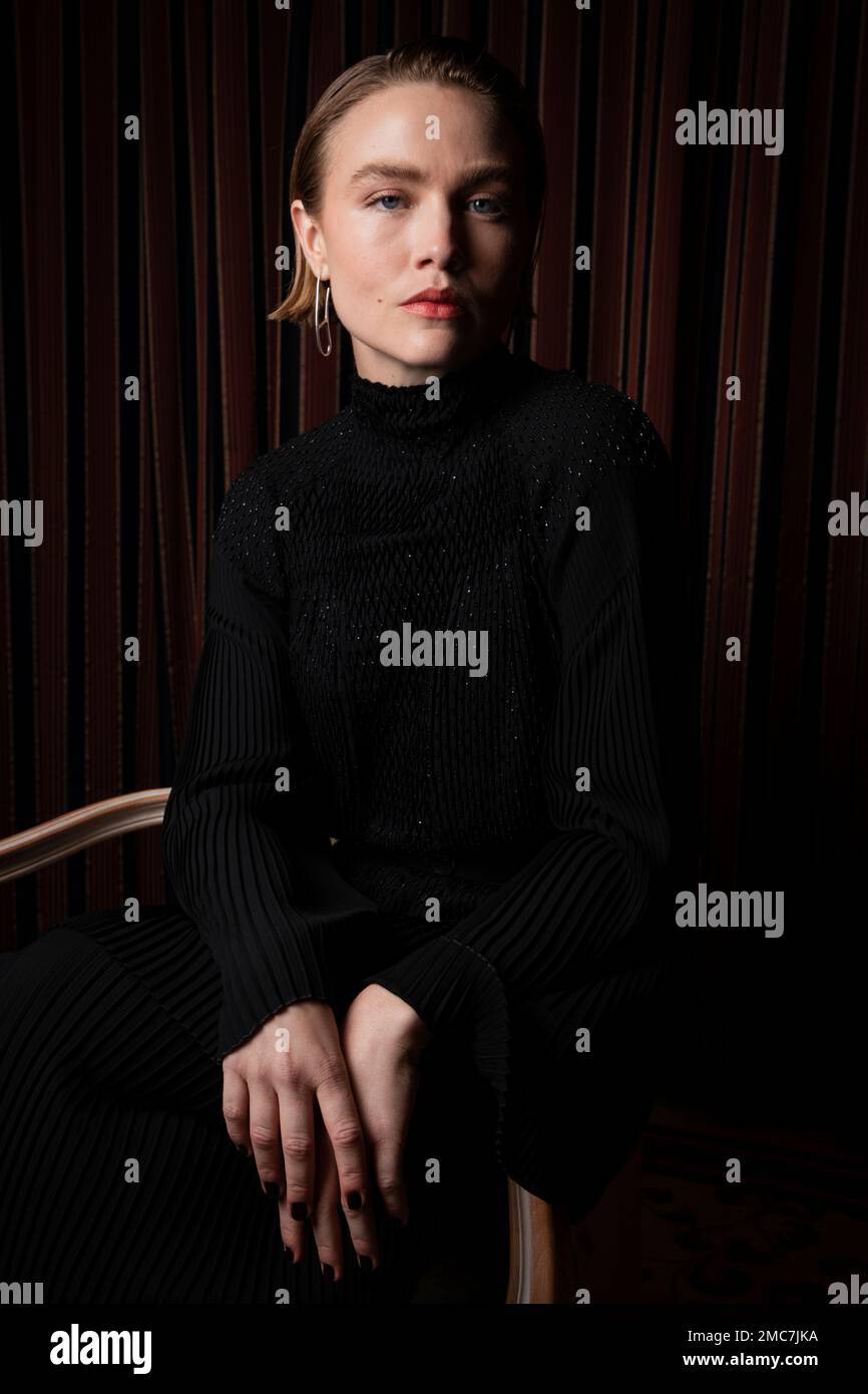 Maddie Hasson poses for portrait photographs for the film 'Taurus ...