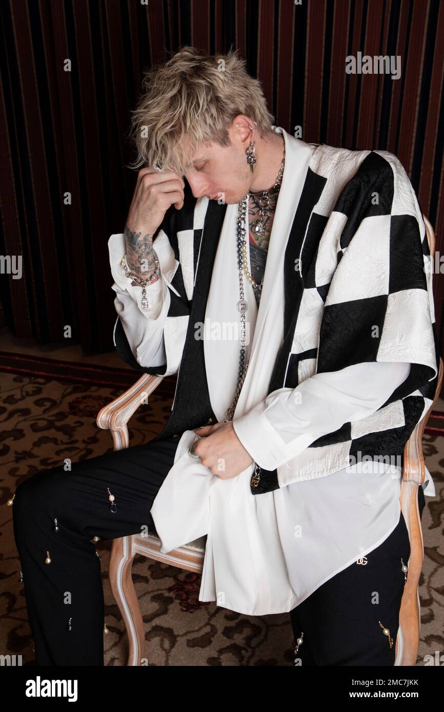 Colson Baker, also known as Machine Gun Kelly, poses for portrait ...