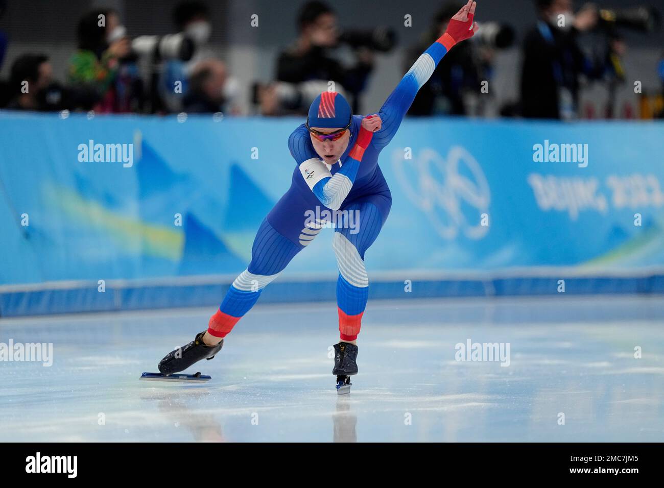 Angelina Golikova of the Russian Olympic Committee competes in the ...