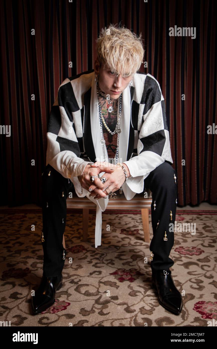 Colson Baker, also known as Machine Gun Kelly, poses for portrait ...