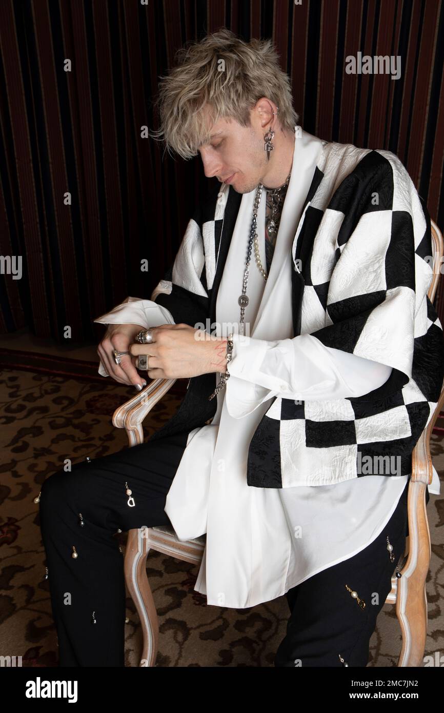 Colson Baker, also known as Machine Gun Kelly, poses for portrait ...
