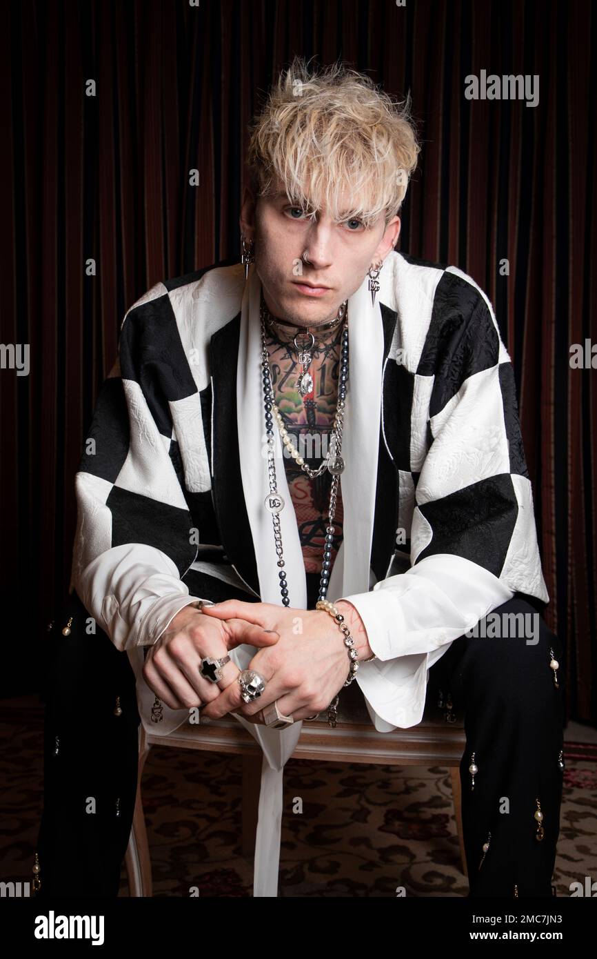 Colson Baker, also known as Machine Gun Kelly, poses for portrait ...