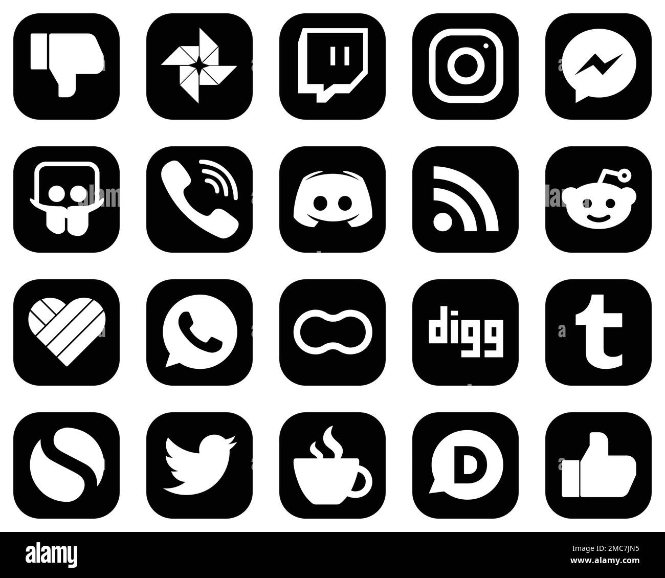 20 Customizable White Social Media Icons on Black Background such as ... 20 Customizable White Social Media Icons on Black Background such as ...